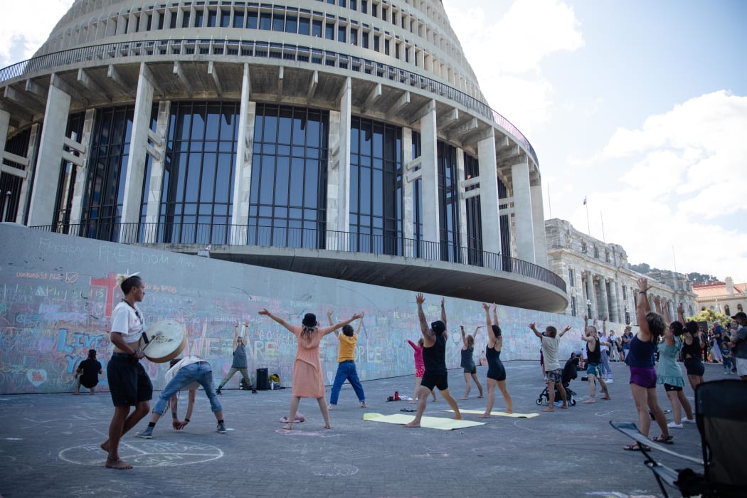 Protesters outside Parliament 'disappointed' over no meeting with ...