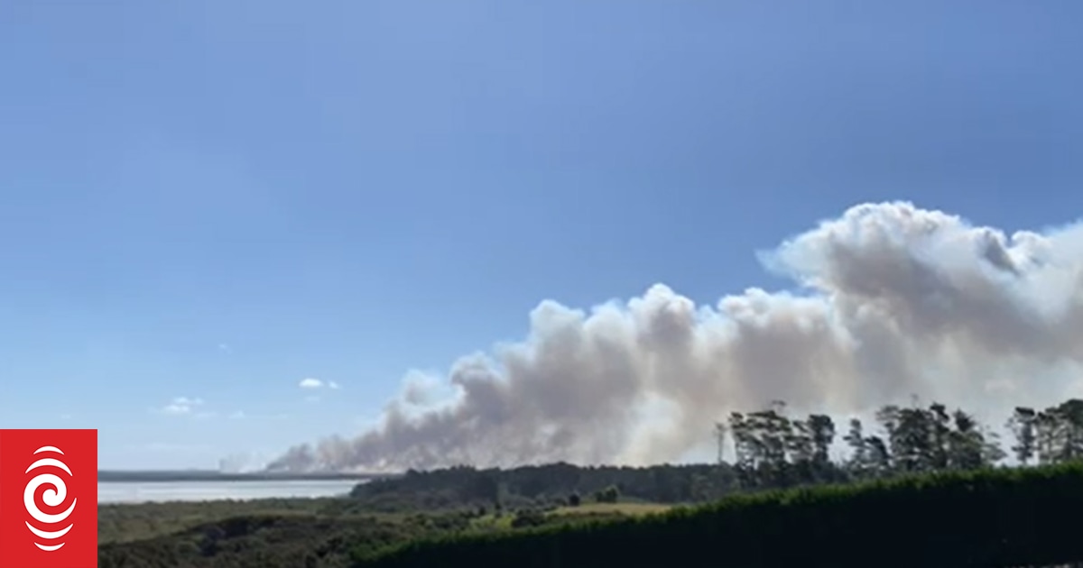 Firefighters back at scene of scrub fire in Northland | RNZ News