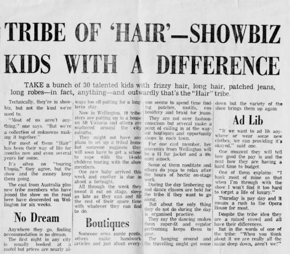 Hair, 1972 | A Gallery from Afternoons | RNZ National