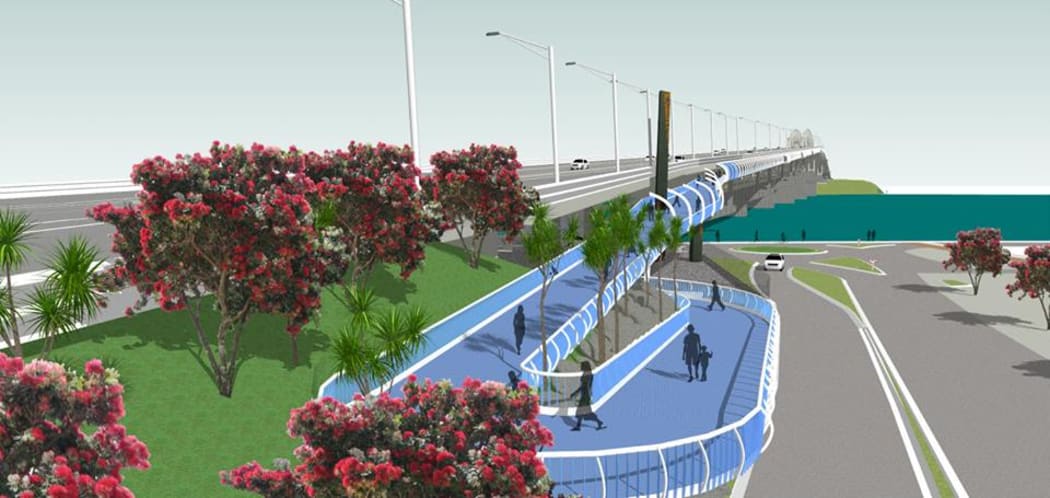 Plans for a cycle path over the Auckland harbour bridge | RNZ