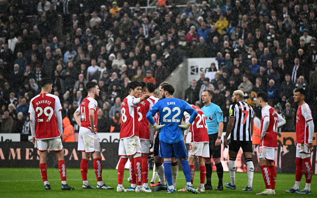 Arsenal coach calls VAR decision to award goal 'a disgrace' | RNZ News