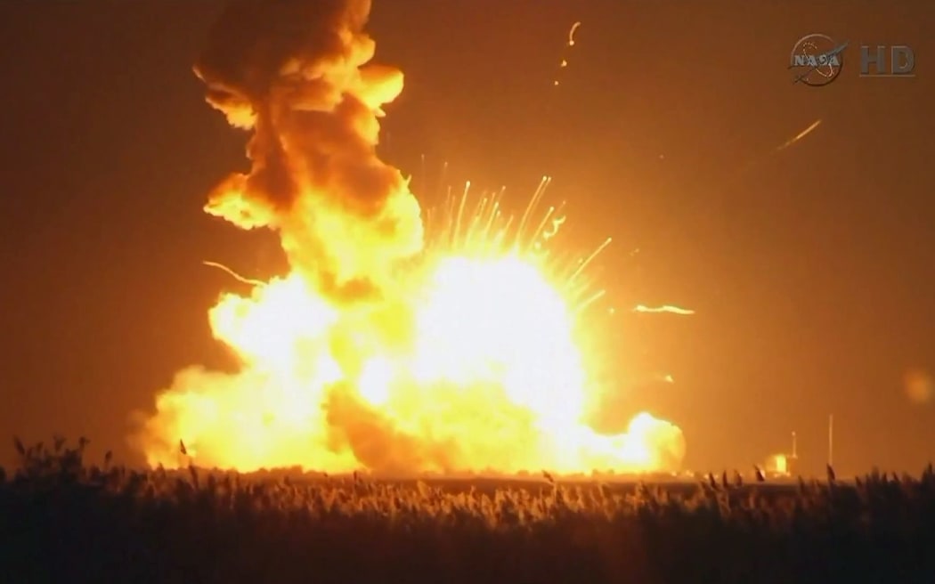 Nasa rocket explodes on lift off | RNZ News