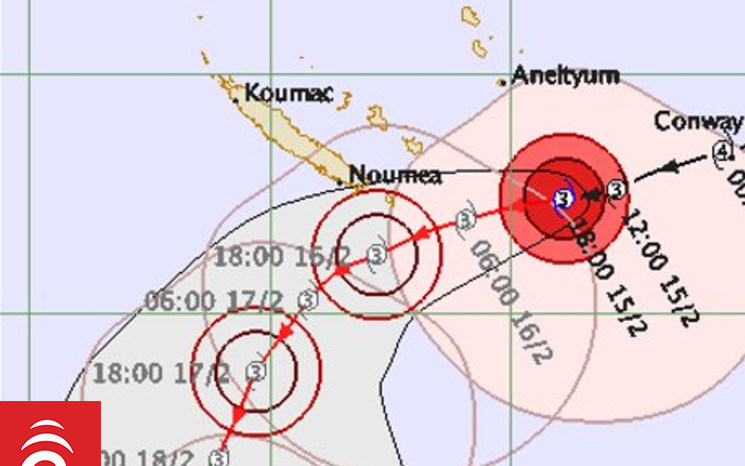 Cyclone Gita moving south of New Caledonia | RNZ News