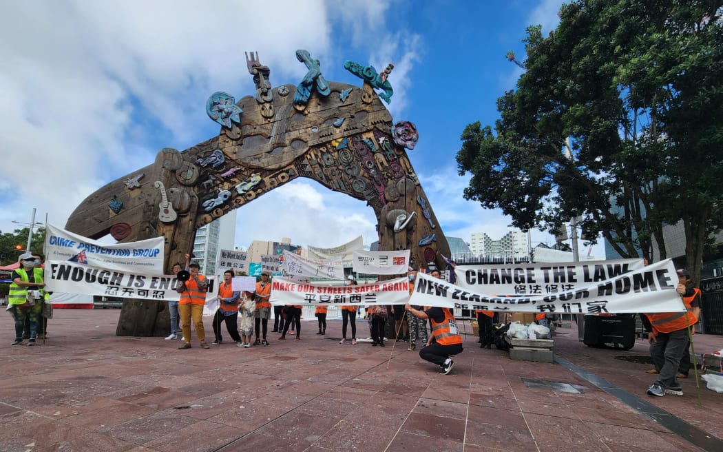 Chinese community members march against rising crime | RNZ News