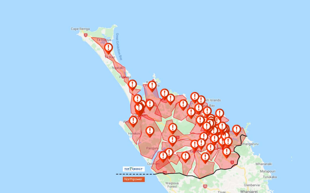 Northland power outage affects tens of thousands of customers | RNZ News