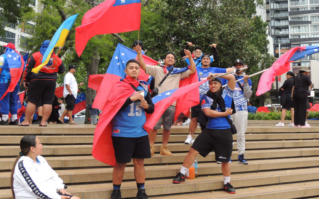 In pictures: Thousands gather to celebrate Toa Samoa ahead of Rugby ...