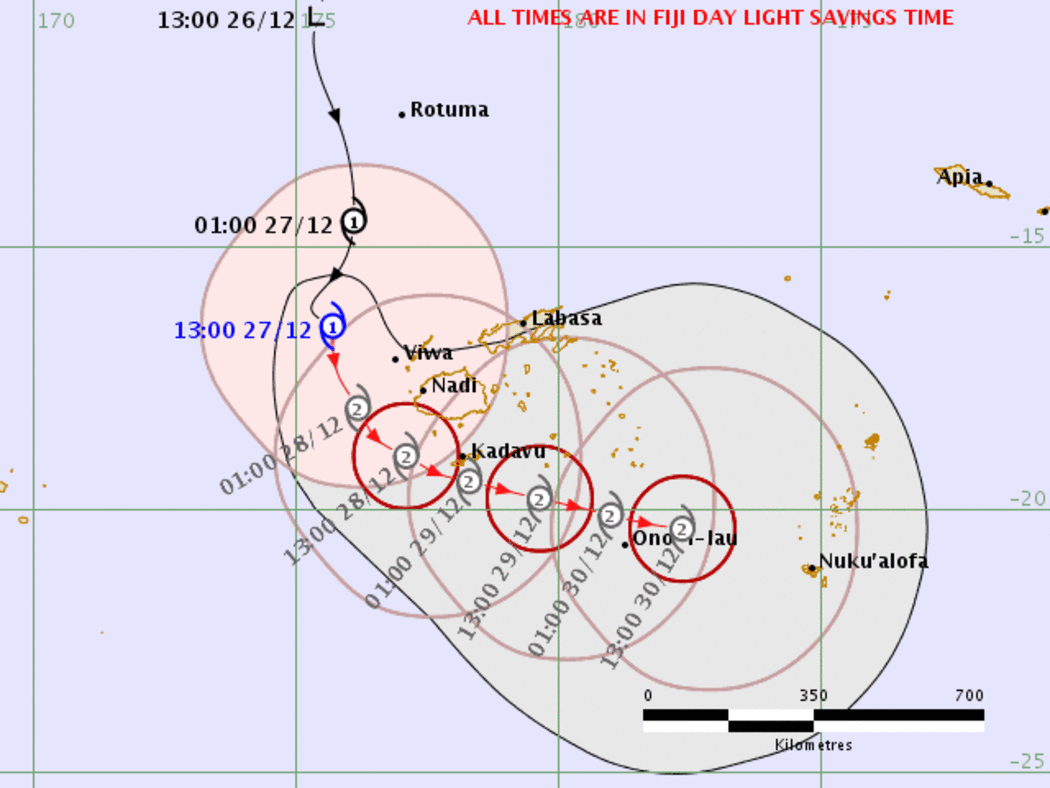 Fiji and Tonga track Tropical Cyclone Sarai as it strengthens | RNZ News