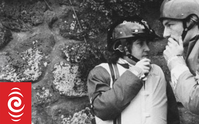 Mike Bush and John Minto's Springbok Tour helmet | RNZ