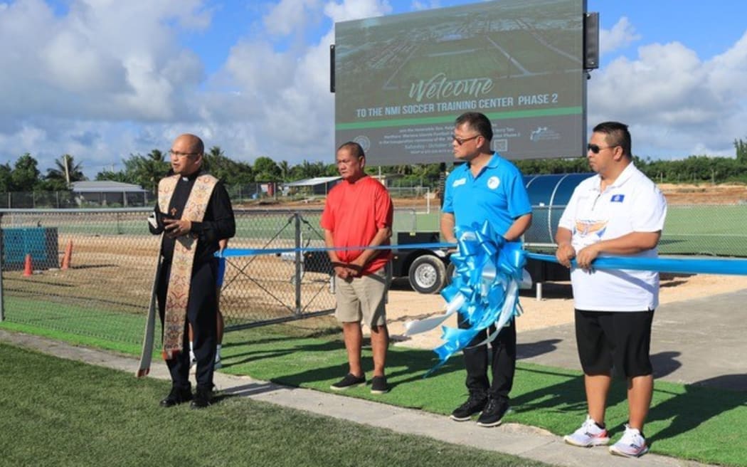 Marianas celebrates new pitch as interest in football rises | RNZ News