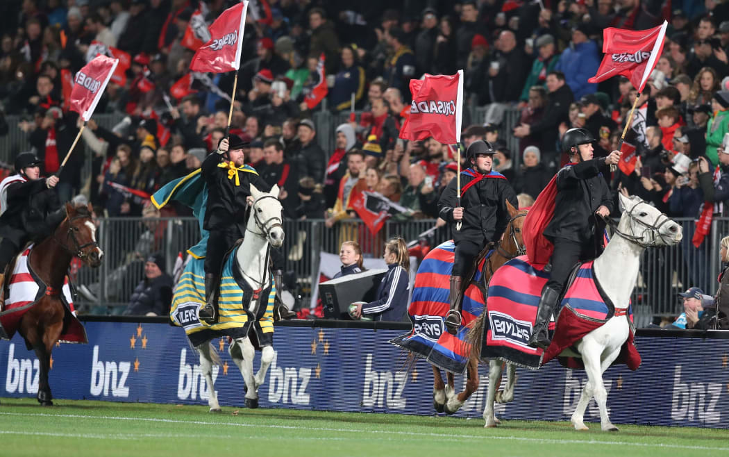 Crusaders' horses return for first time since mosque attacks | RNZ News
