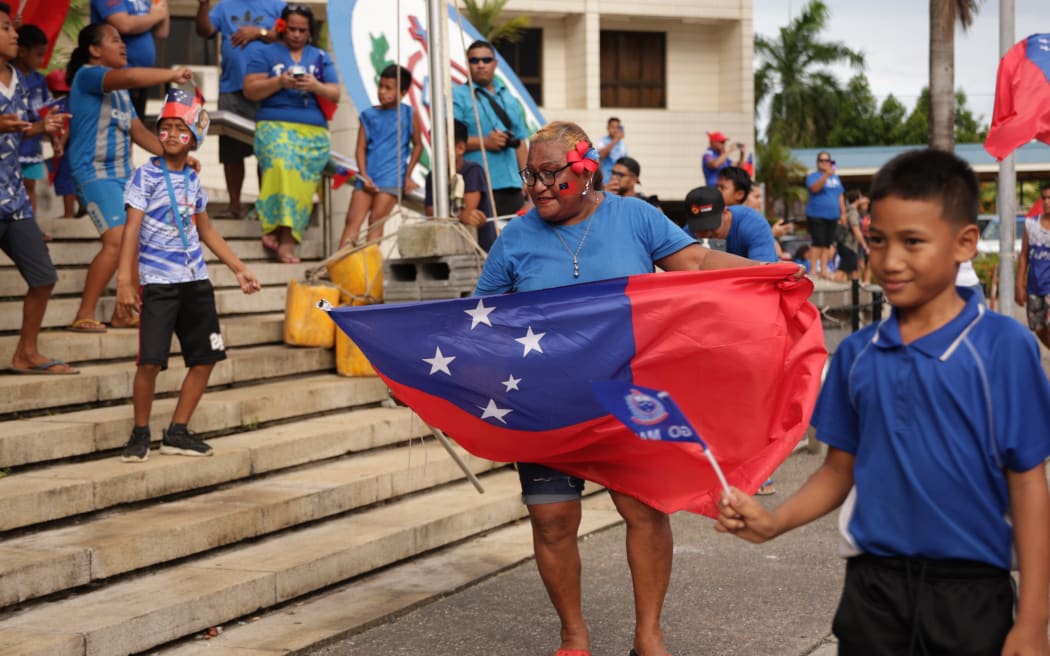 In photos: Toa Samoa supporters flood the streets of Apia ahead of the ...