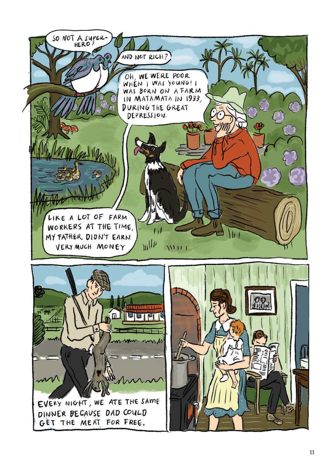 Johanna Emeney and Sarah Laing: picturing Auckland’s famous bird lady | RNZ