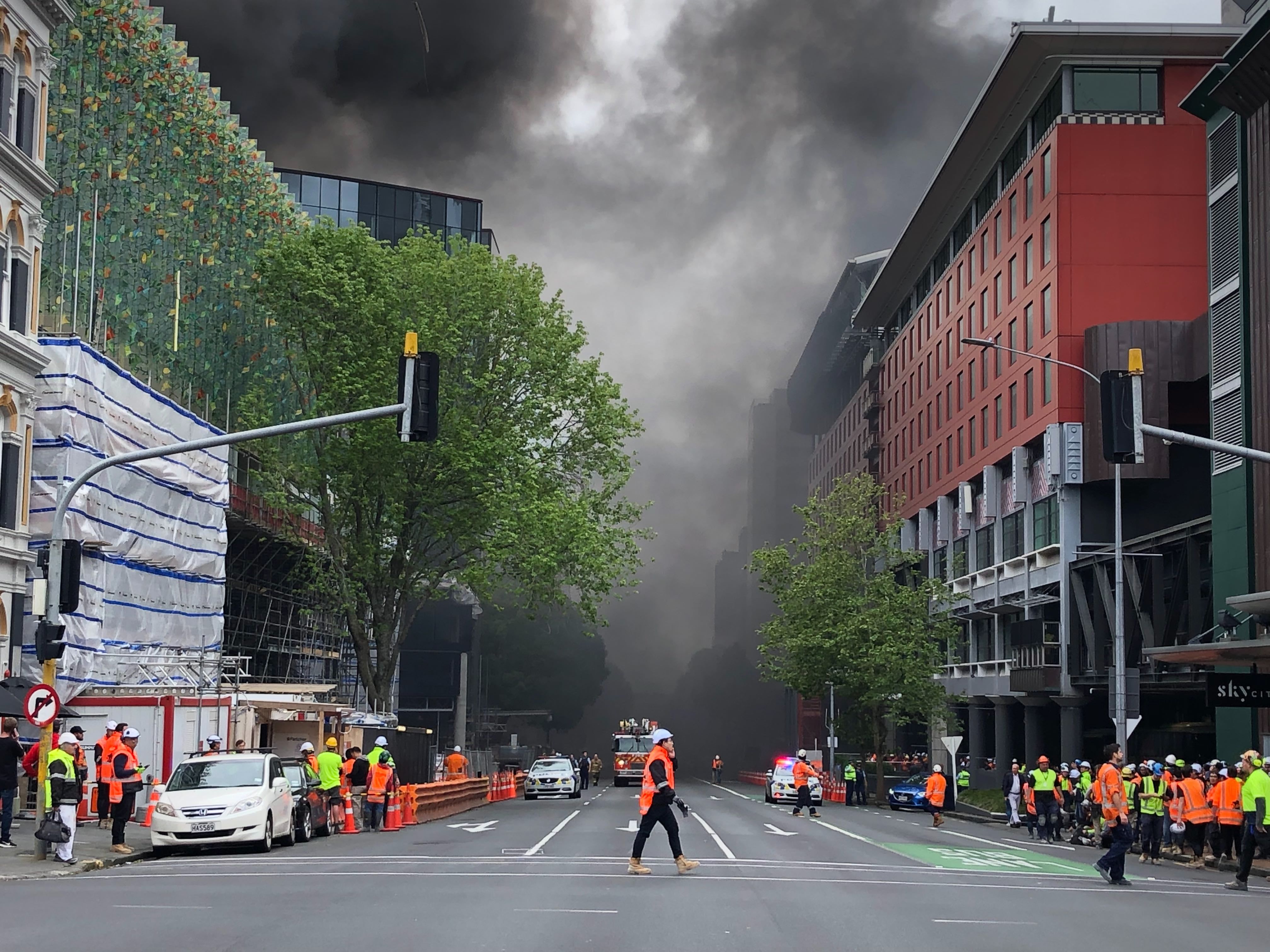 Major fire breaks out in SkyCity convention centre in central Auckland ...