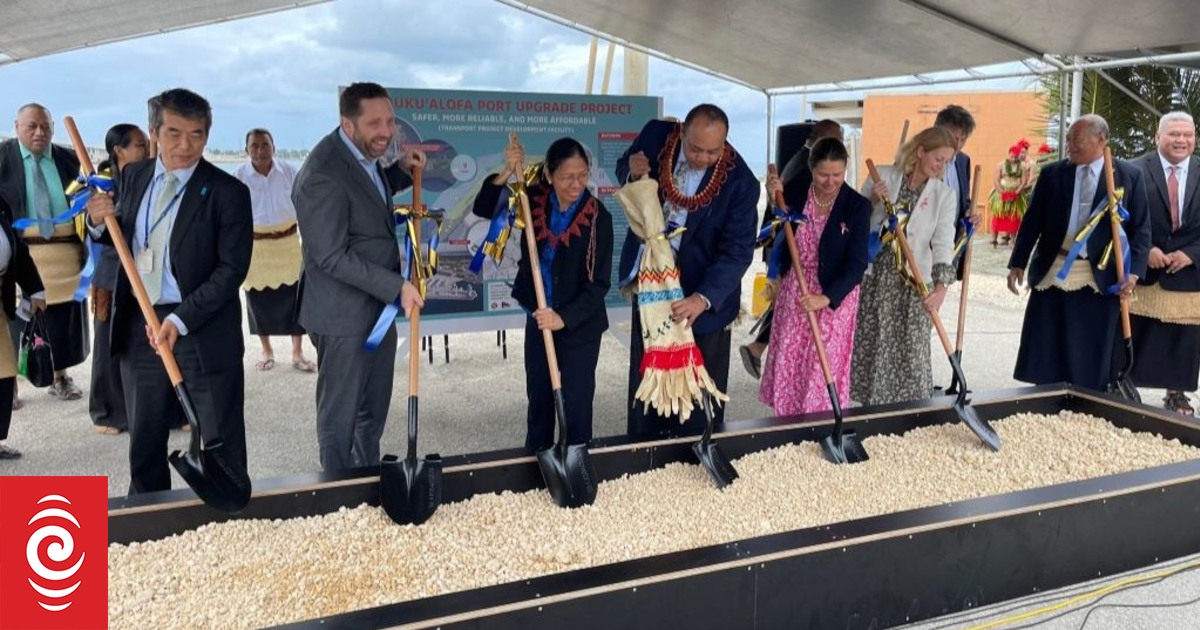 Tongan prime minister launches first phase of port upgrade | RNZ News