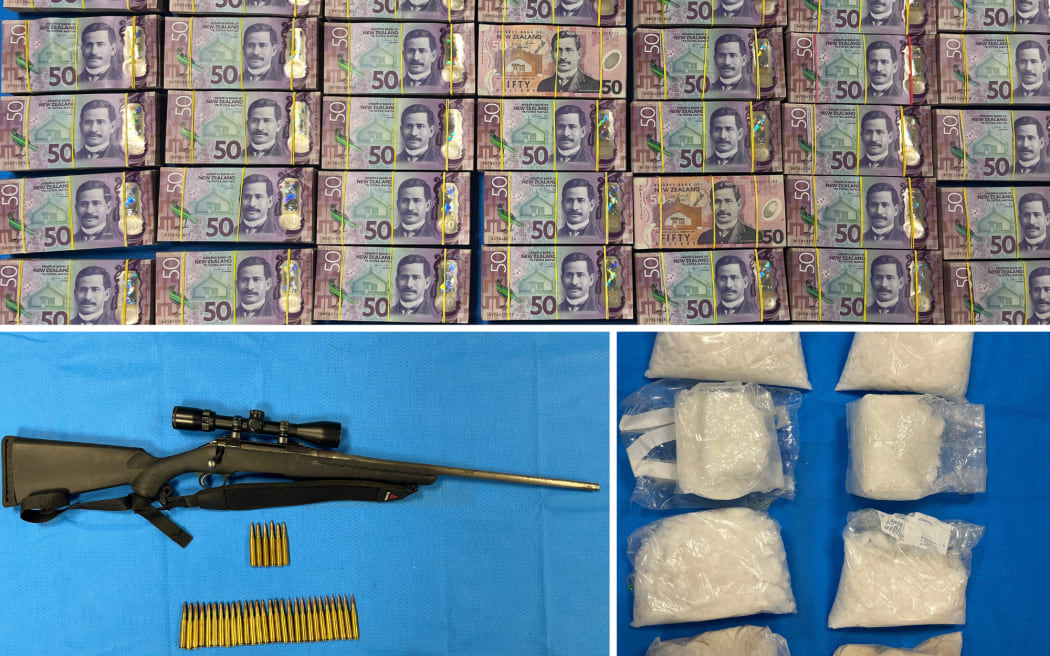 Operation Elusive: 10kgs of meth and $500,000 in cash seized | RNZ News