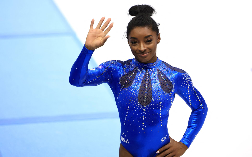 Simone Biles Becomes Most Decorated Gymnast In History Rnz News