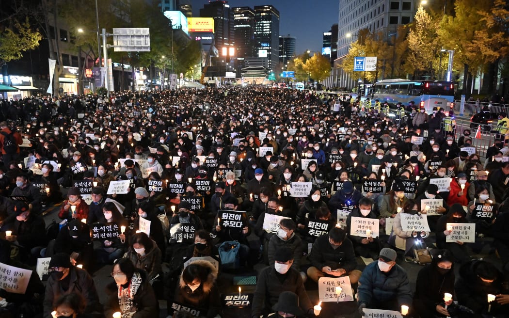 South Korea demands justice for young as thousands protest | RNZ News