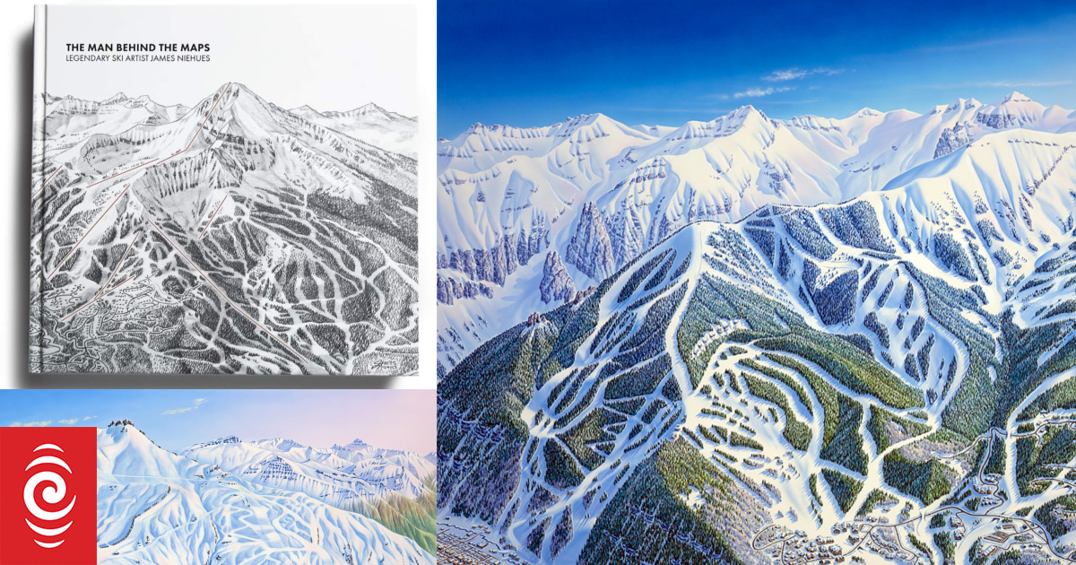 Skiing to success: iconic ski map artist | RNZ