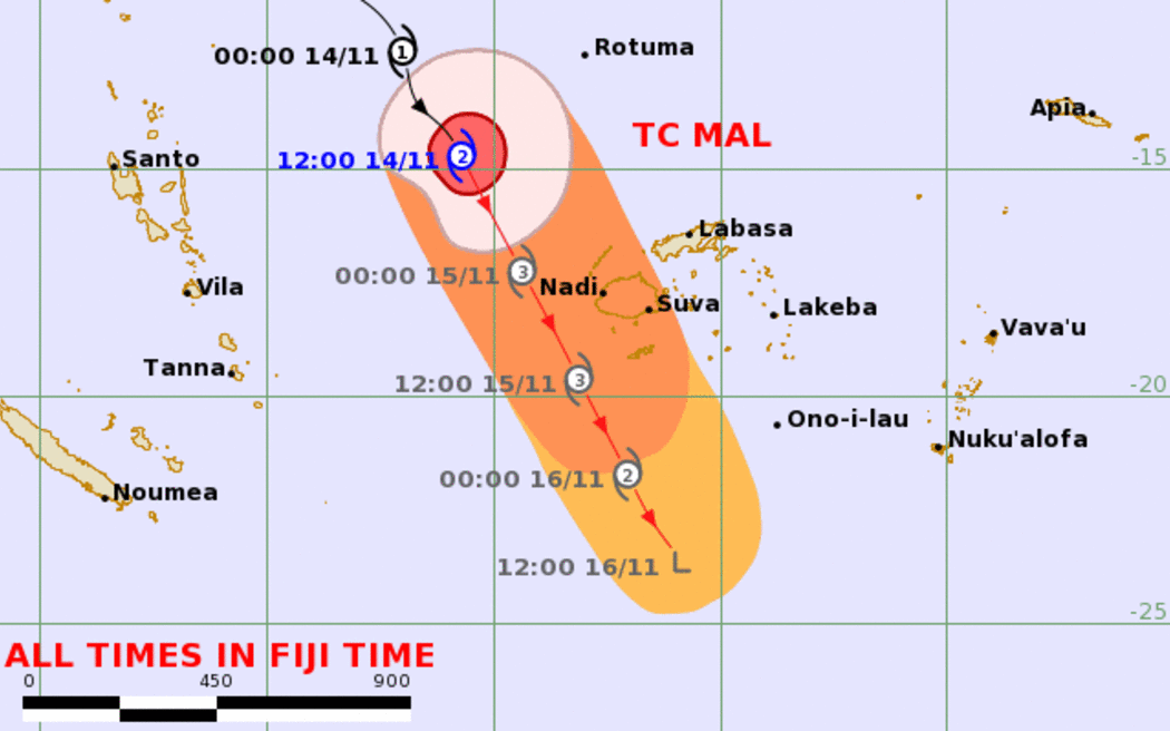 Tropical Cyclone Mal: 'Likely to intensify' into category 3 as Fiji ...