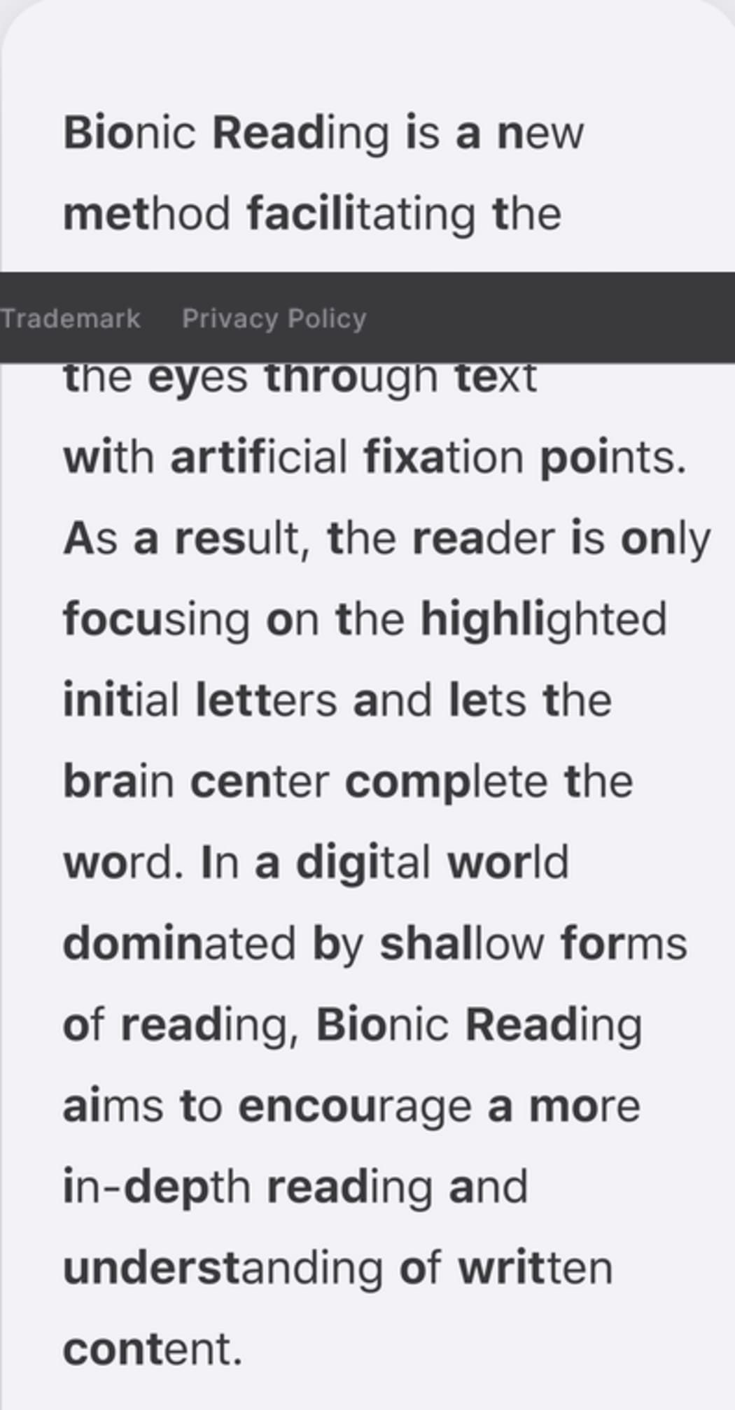 Bionic reading | RNZ