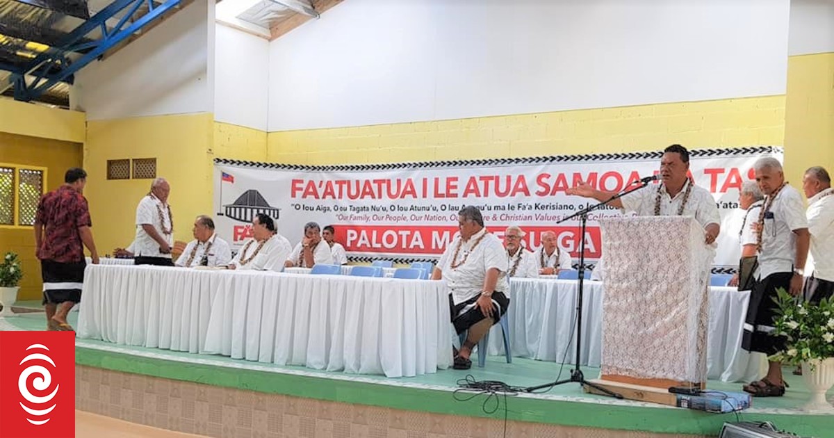 Samoa's FAST party has campaign slowed by matai | RNZ News