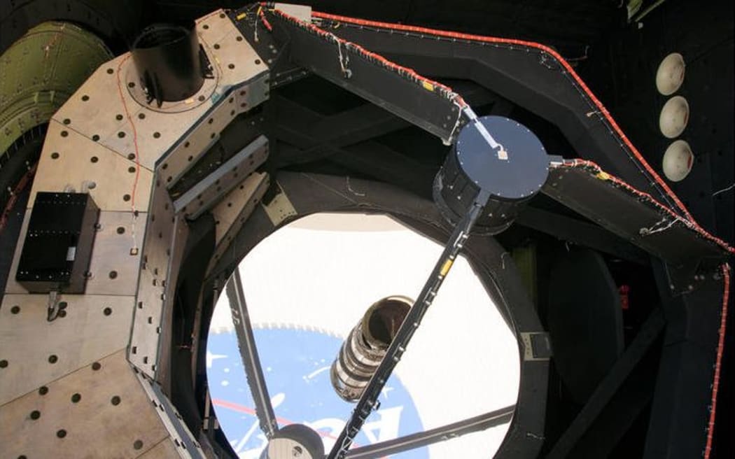 Flying telescope back in Christchurch | RNZ News
