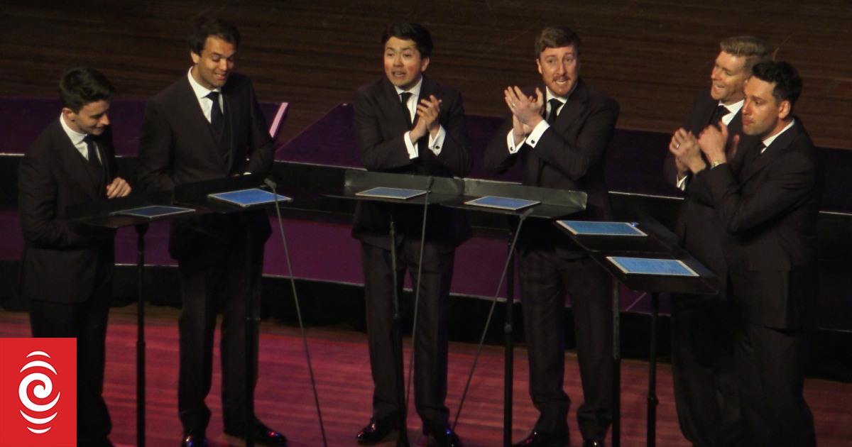 The King's Singers & Voices NZ - interval interview | RNZ