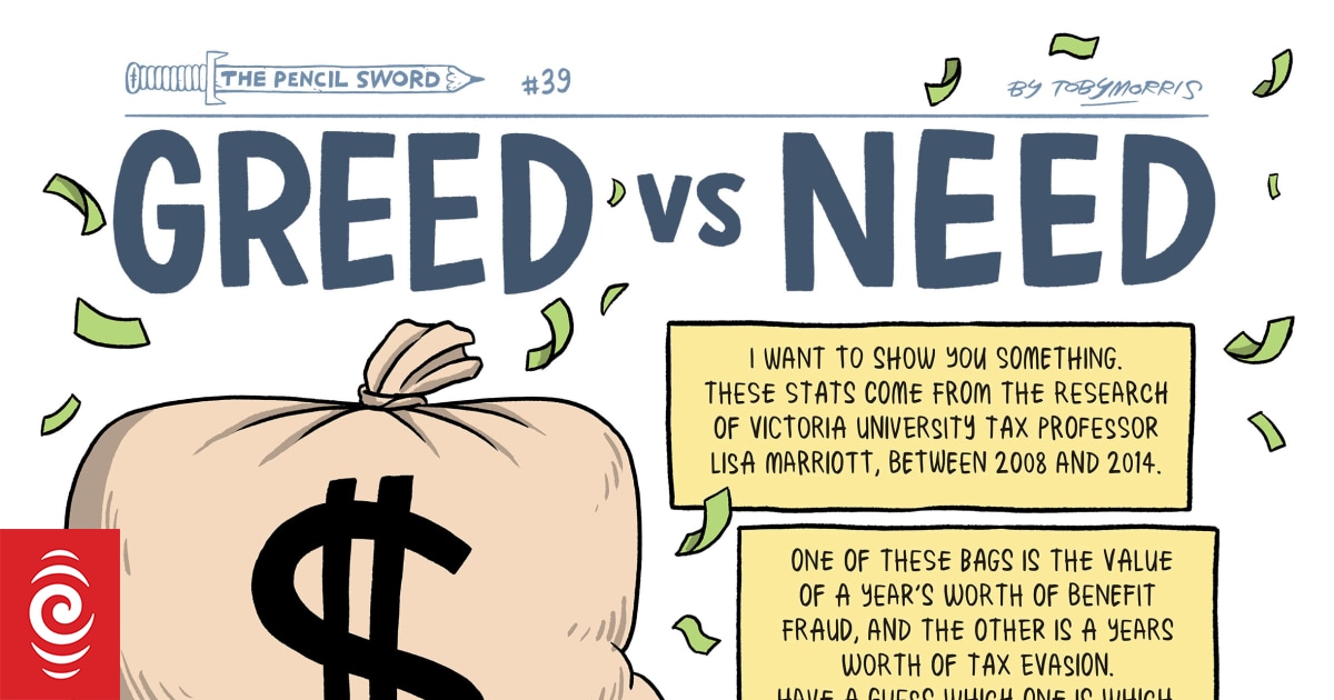 The Pencilsword: Greed vs Need | RNZ News