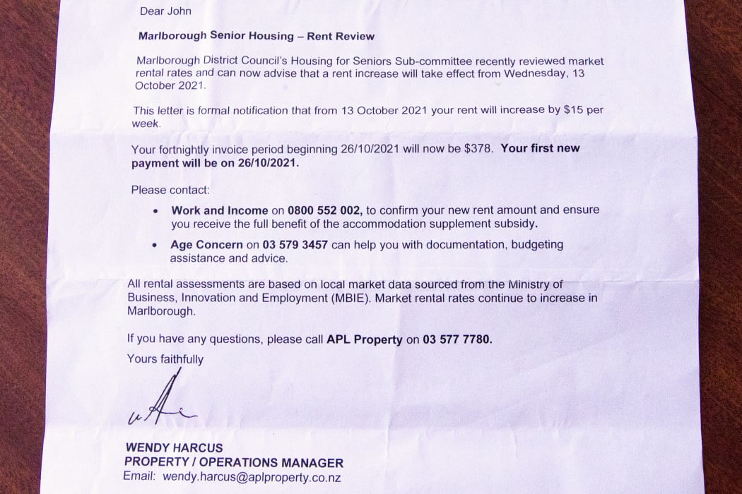 Marlborough pensioners worried rent increase will never let them 'get ...