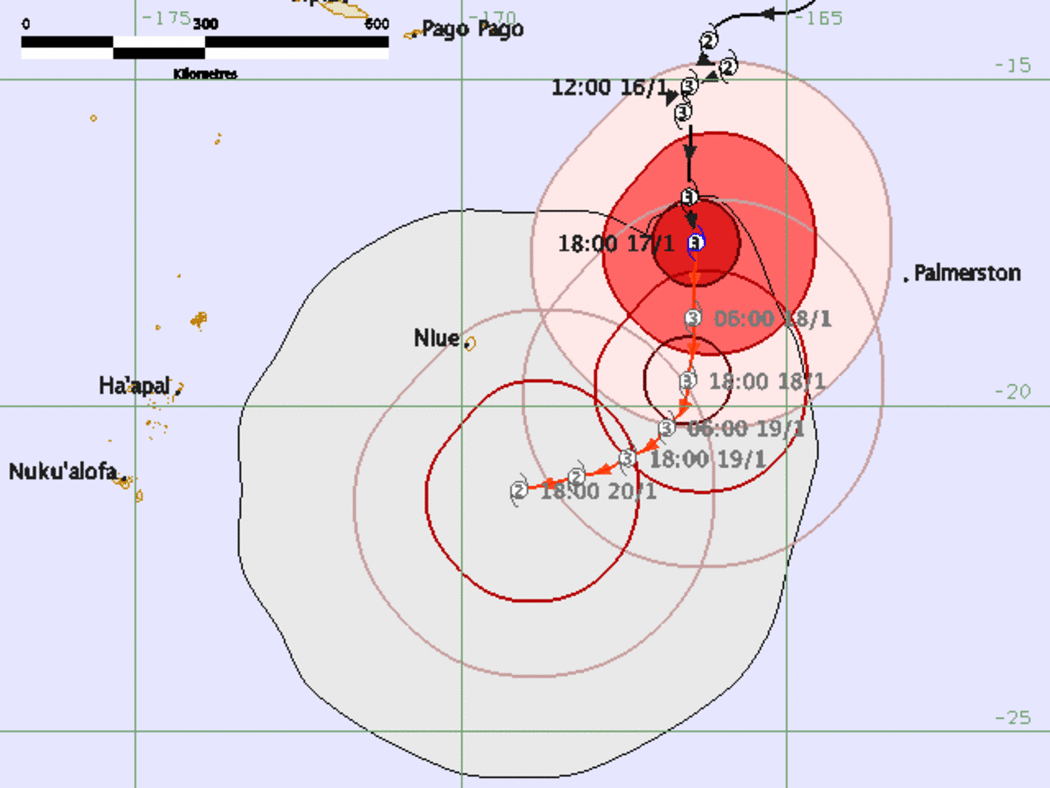 Cyclone Victor passing between Cooks and Niue | RNZ News