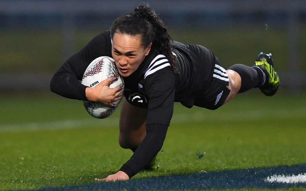 Black Ferns wing Portia Woodman bags seven tries in World Cup warm-up ...