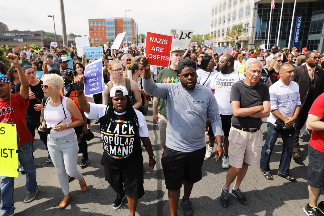 Boston march against right-wing rally draws thousands | RNZ News