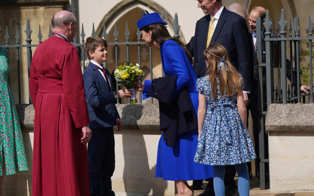 King Charles joined by family for first Easter service as monarch | RNZ ...