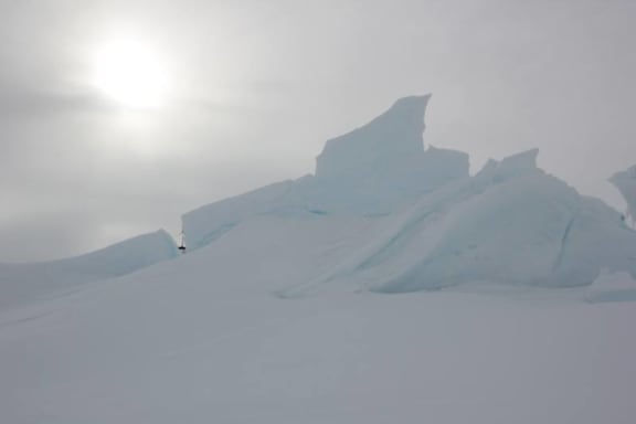 Tim Haskell, Sea Ice Pressure ridges & Scott Base | A Gallery from Nine ...