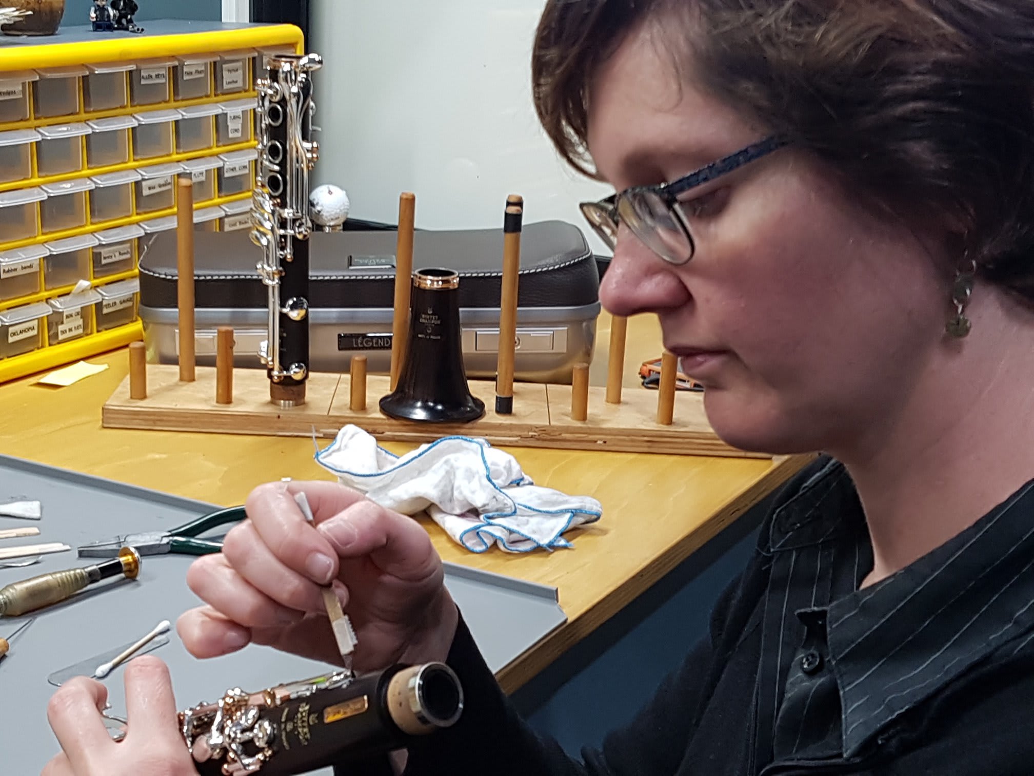 Wind instrument repairer, Jennifer Weigel | RNZ
