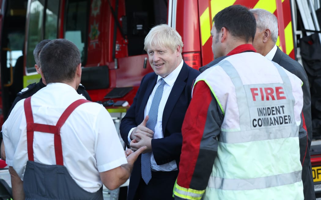 Boris Johnson visits 'dodgy but stable' Whaley Bridge dam | RNZ News